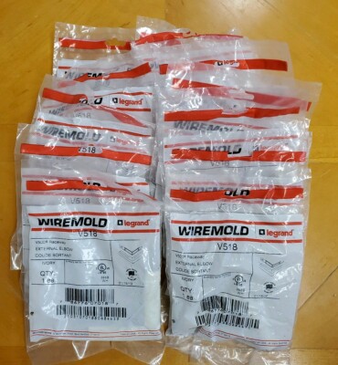 WIREMOLD (V518)(LOT OF 12) V500 Raceway External Elbow | eBay