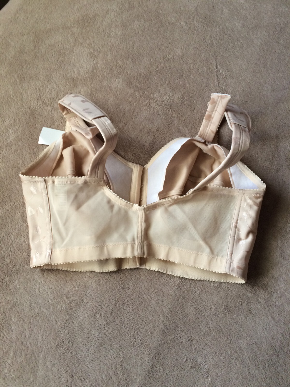 Elila 36H Nude Jacquard Front Close Soft Cup Bra Style 1515 Nwt | eBay