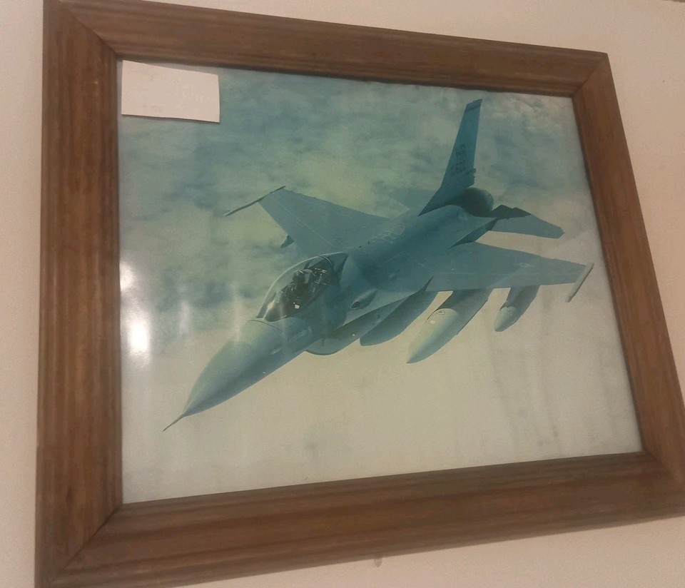 F-16 Fighter Jet Framed Photo 24x20 | eBay