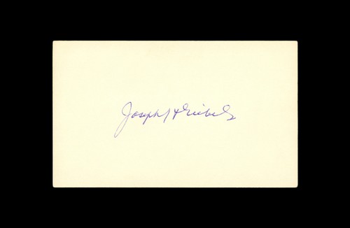 Joe Giebel 1913 Philadelphia A's Catcher SIGNED 3x5 Index Card (d. 1981 ...