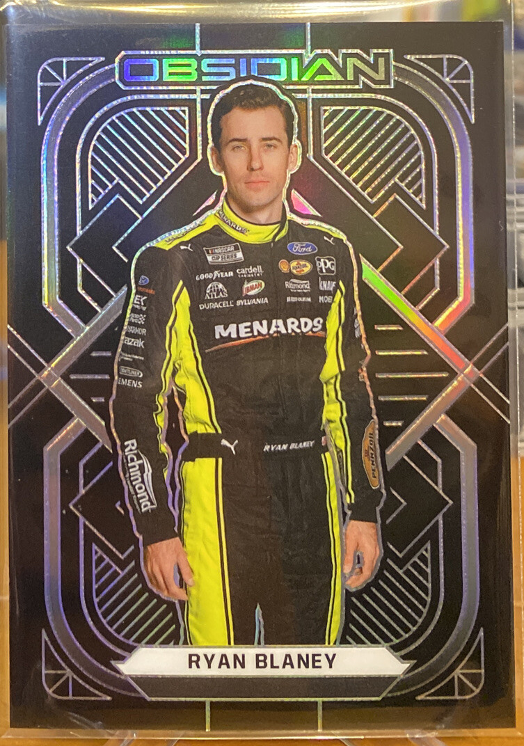 2022 Panini Chronicles Obsidian Racing Ryan Blaney Obsidian Card #3 ...