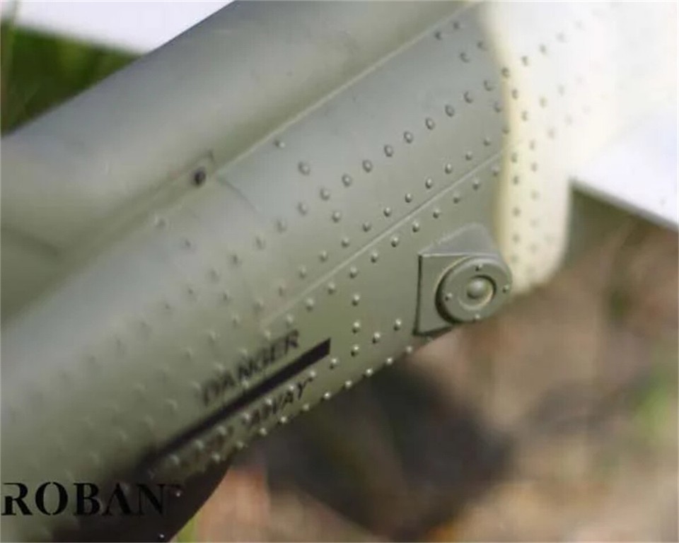 700 AH-1W ARF Cobra Army RC Helicopter Fuselage 700 Size Green Grey V2 ...