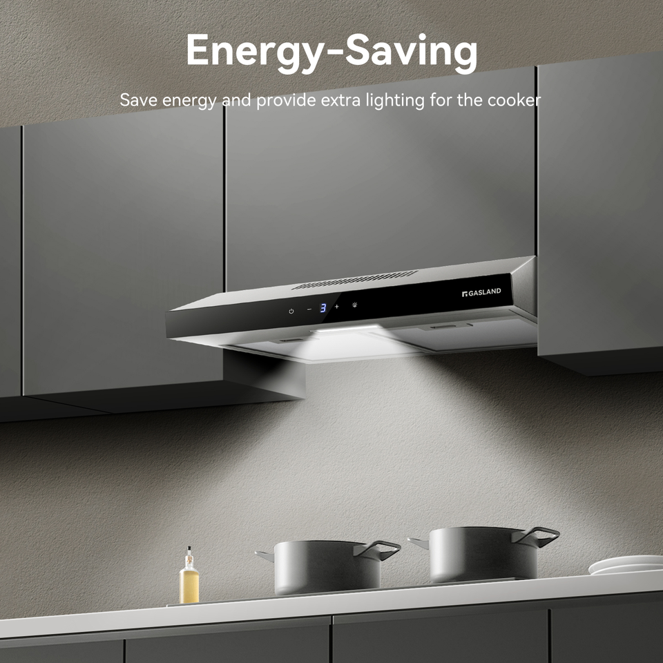 GASLAND 60 cm Cooker Hood Touch Control Stainless Steel Undercabinet ...
