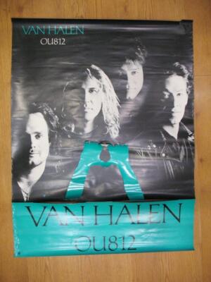 Original Vintage 1988 VAN HALEN OU812 Tour Album Promo POSTER 27"x 34 ...