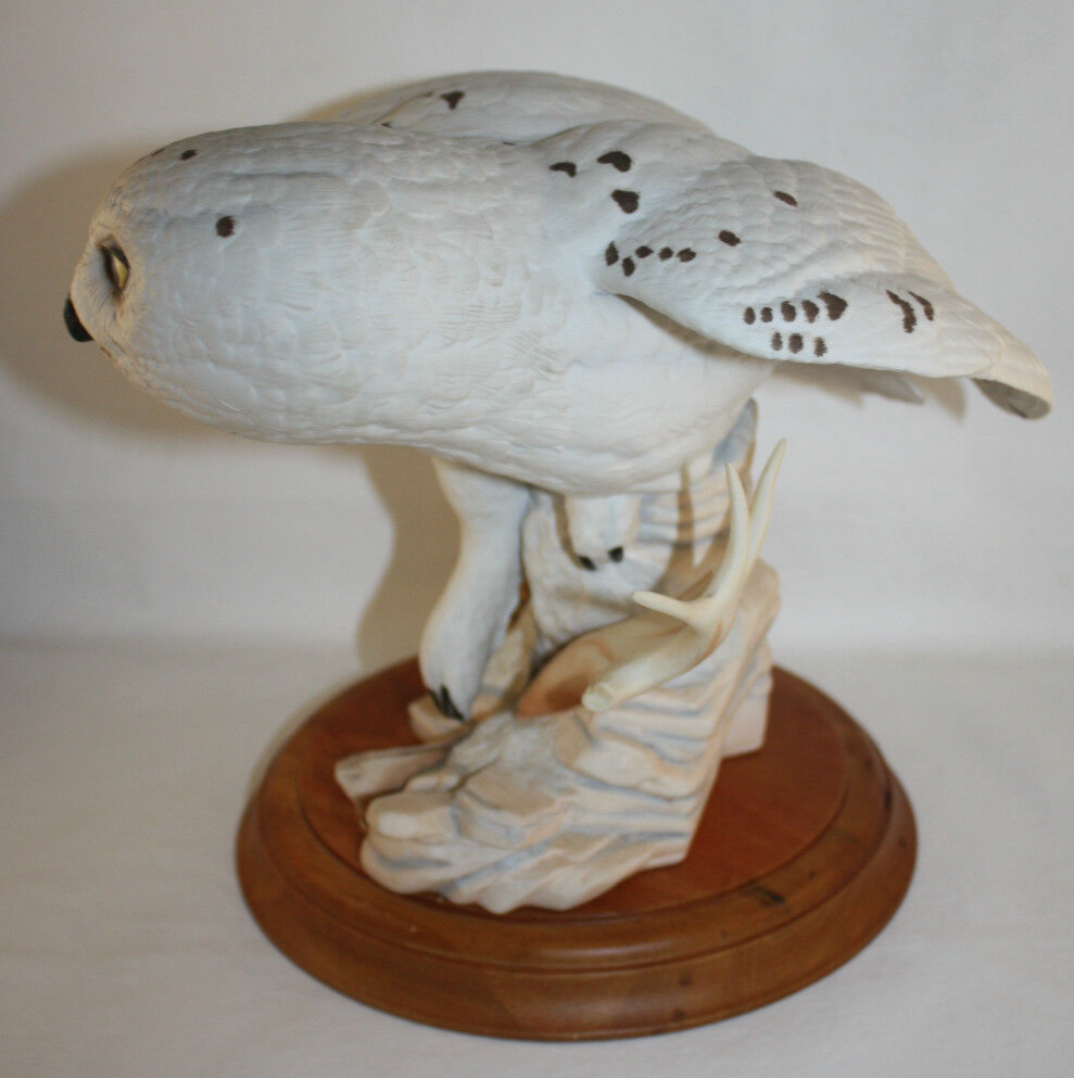 FRANKLIN MINT 1990 THE SNOWY OWL BY GEORGE MCMONIGLE PORCELAIN ...