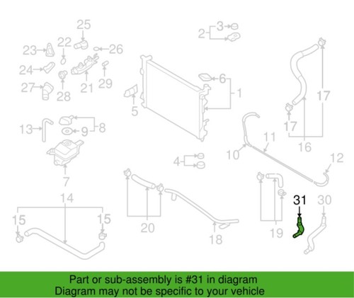 GENUINE⭐ENGINE COOLANT HOSE FOR 2006-2012 SANTA FE AZERA SORENTO ...
