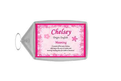 Chelsey Personalised Name Meaning Keyring | eBay UK