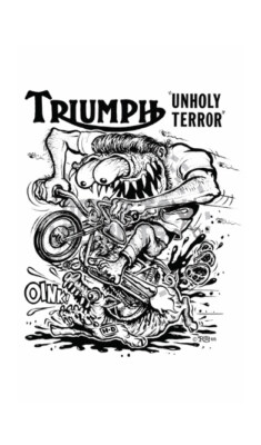 TRIUMPH UNHOLY TERROR - ED "BIG DADDY" ROTH MONSTER RAT CARD | eBay