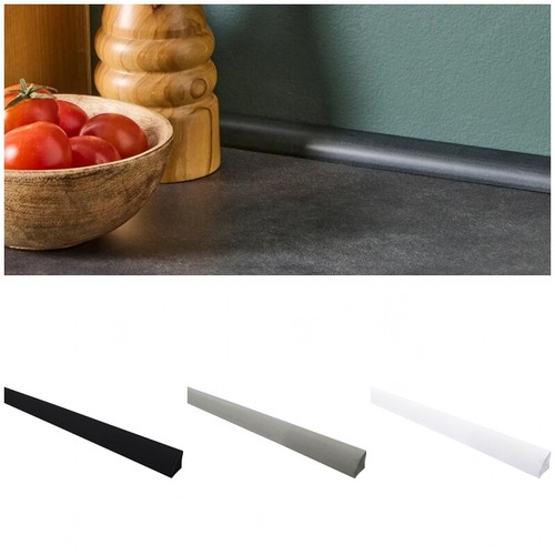 PVC Quadrant Trim 1m 9mm Black White Silver Grey – Edge Moulding Floor ...