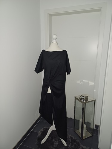 NEU Strandkleid Wickelkleid Asymmetri Esprit M L 40 42 Schwarz Knoten ...