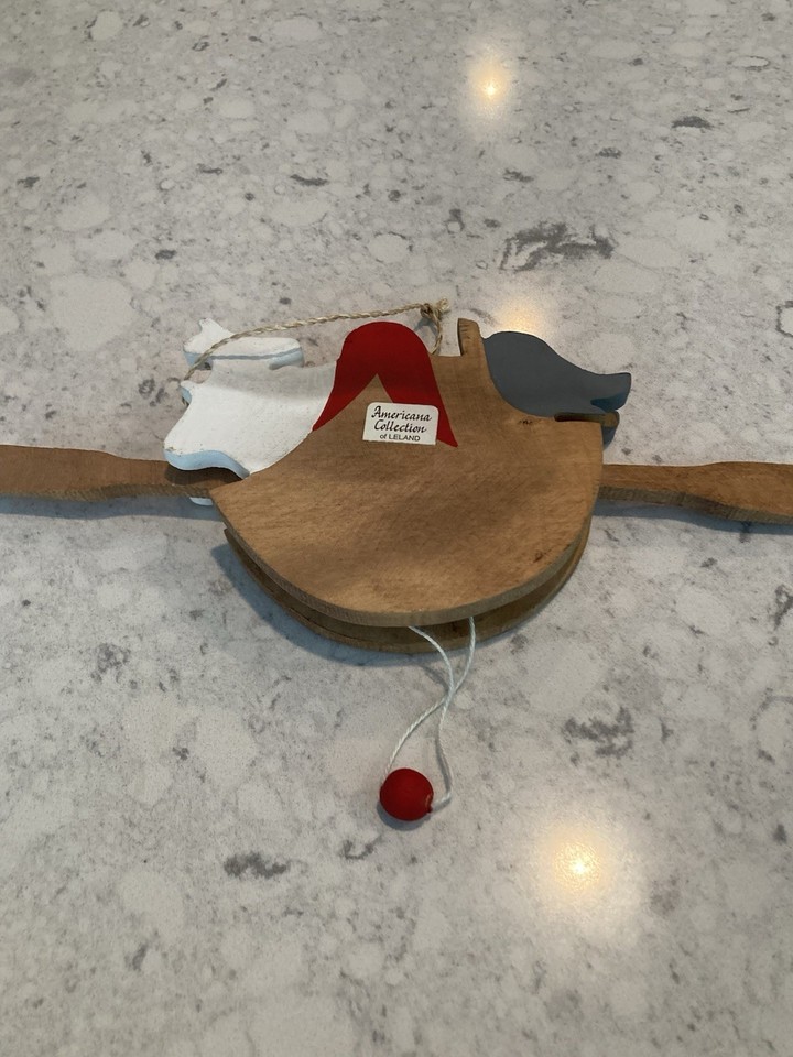 Christmas Pull String Santa In A Row Boat With Animals/Oars Move ...