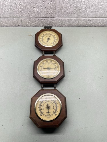 Springfield Barometer with Thermometer & Humidity Gages Weather Station ...