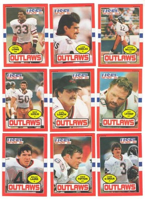 1985 Topps USFL Football Team Set - Arizona Outlaws | eBay