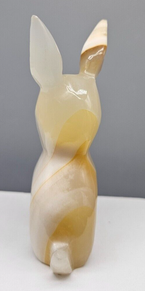 Vintage Handmade Polished Marble Alabaster Stone Sitting Rabbit ...