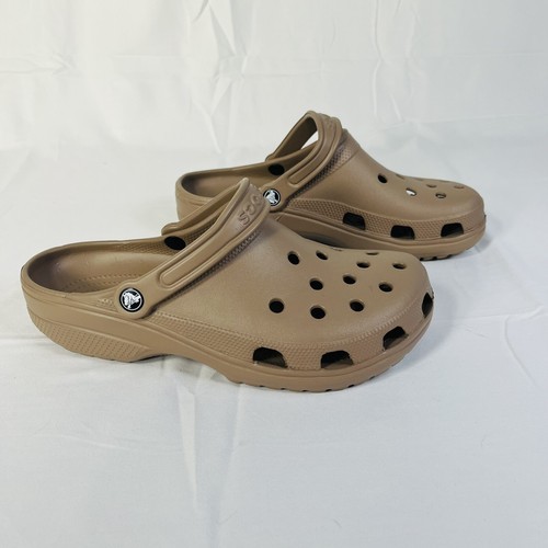 CROCS Classic Tan Latte Comfort Clogs Unisex Latte NEW NWT Men's Sizes ...