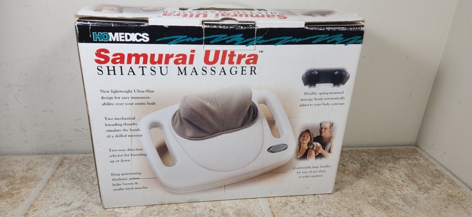 HoMEDICS Samurai Ultra Shiatsu Deep Kneading Neck-Shoulder Massager ...