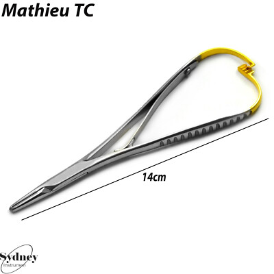 Dental TC Mathieu Needle Holder Ligature Forceps Artery Locking Pliers ...