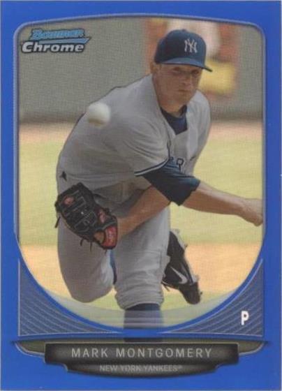 2013 Bowman Chrome Minis - Mark Montgomery #153 Blue Refractor /99 (RC ...