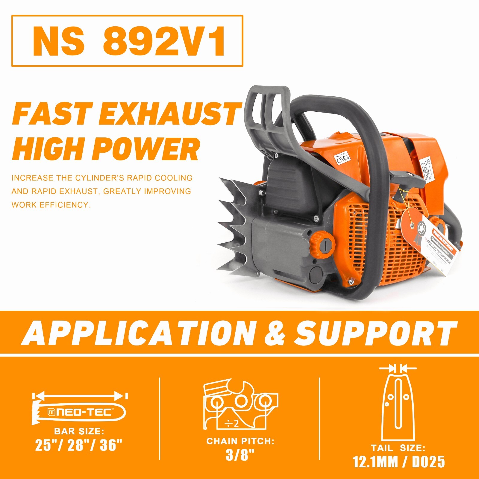 92cc Chainsaw Gas Power Head Compatible with MS660 066 G660 Milling ...