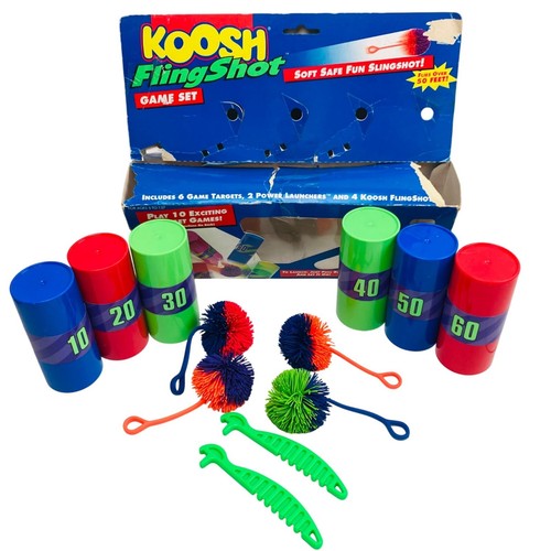Vintage 90s Koosh FlingShot Game Set With Targets & Power Launchers New ...