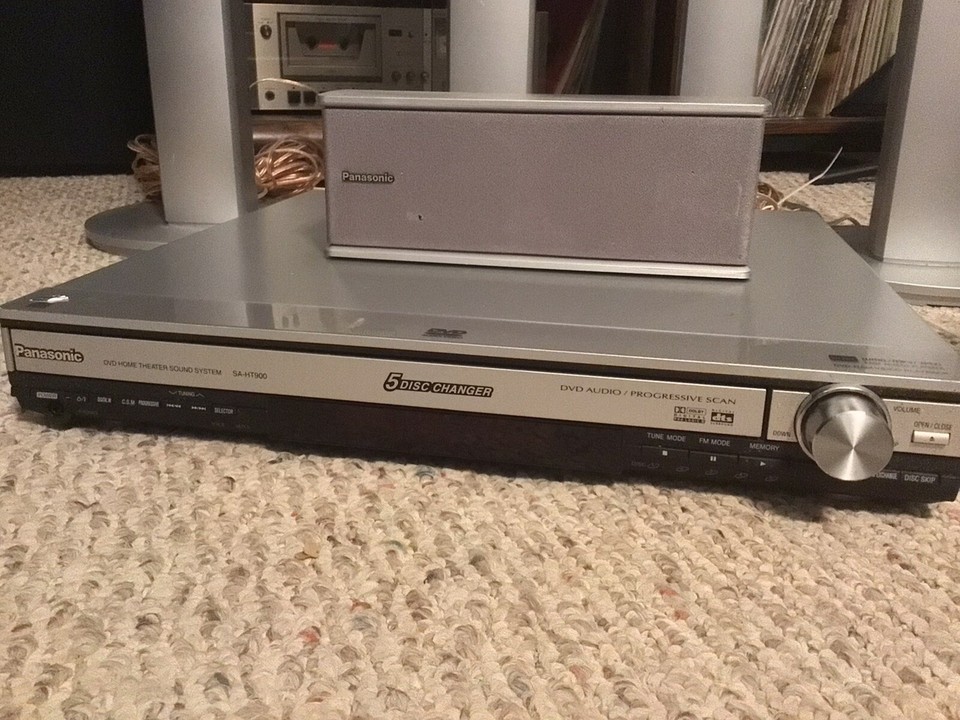 PANASONIC SA-HT900 DVD Home Theater Surround Sound System w Speakers ...