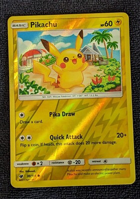 Pokemon Card Pikachu 30/111 Reverse Holo Foil Island NM | eBay