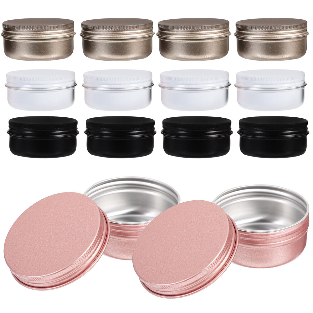 20 Pcs Round Empty Tins Candle with Lids Candy Jar Travel Small | eBay