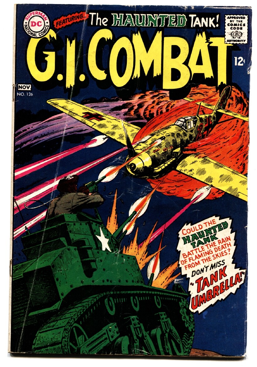 The Haunted Tank Model G.I. COMBAT" #131 SEPT.'68 Meet "The DEVIL For