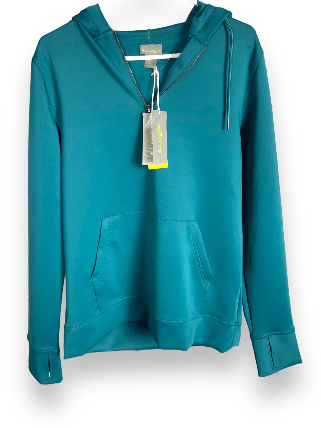 Logix 1/4 zip hoodie with thumbholes Men’s S NWT | eBay