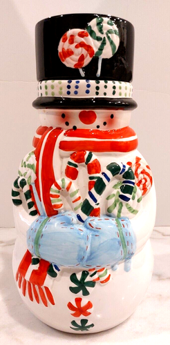 MSRF Inc Cookie Jar Snowman 13” Christmas Holiday Seasonal Decor | eBay