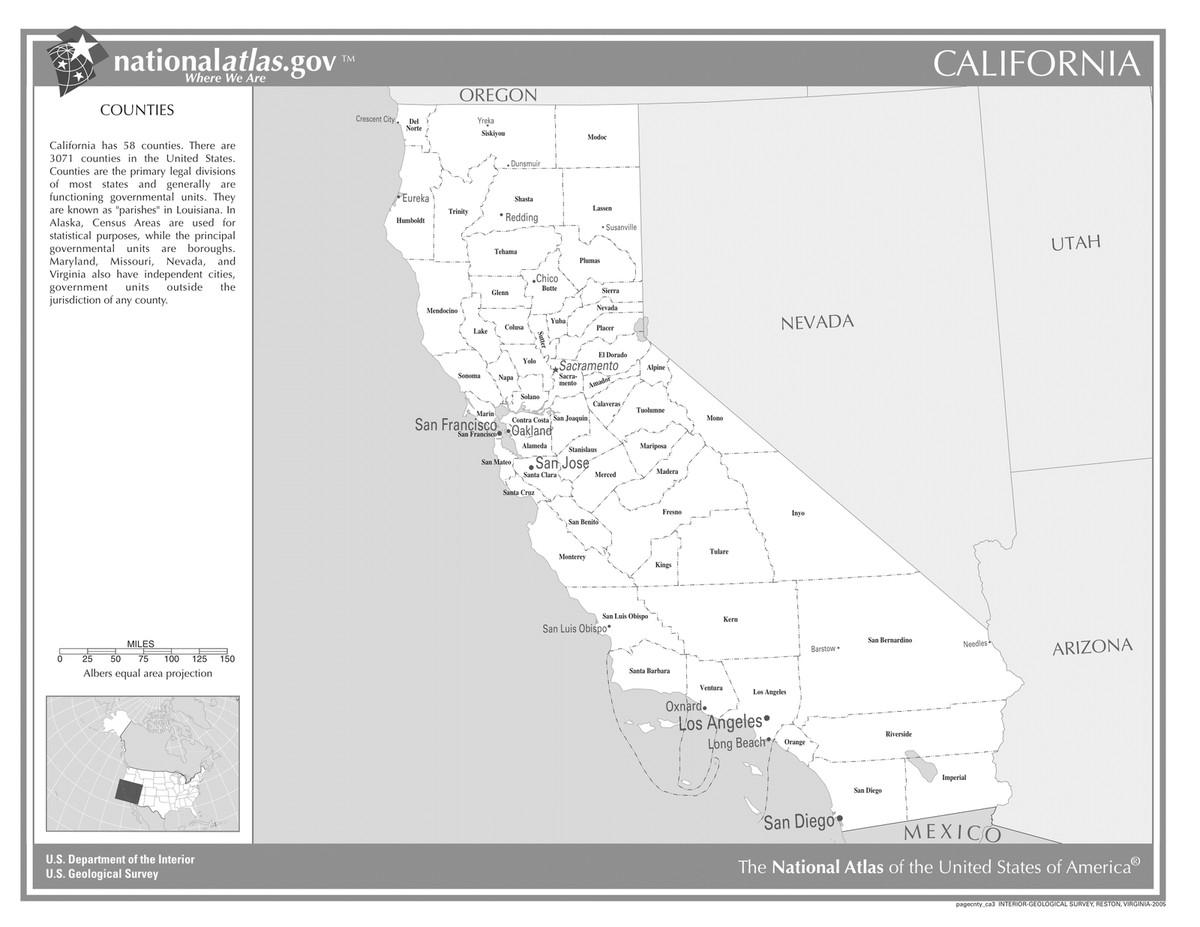 Us State Map With Cities Black And White