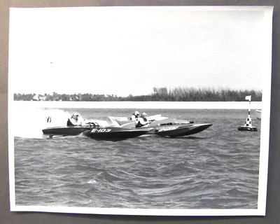 Jim McCormick EXCALIBUR E-101 vs E-125 & E-103 photo 8x10 hydroplane ...