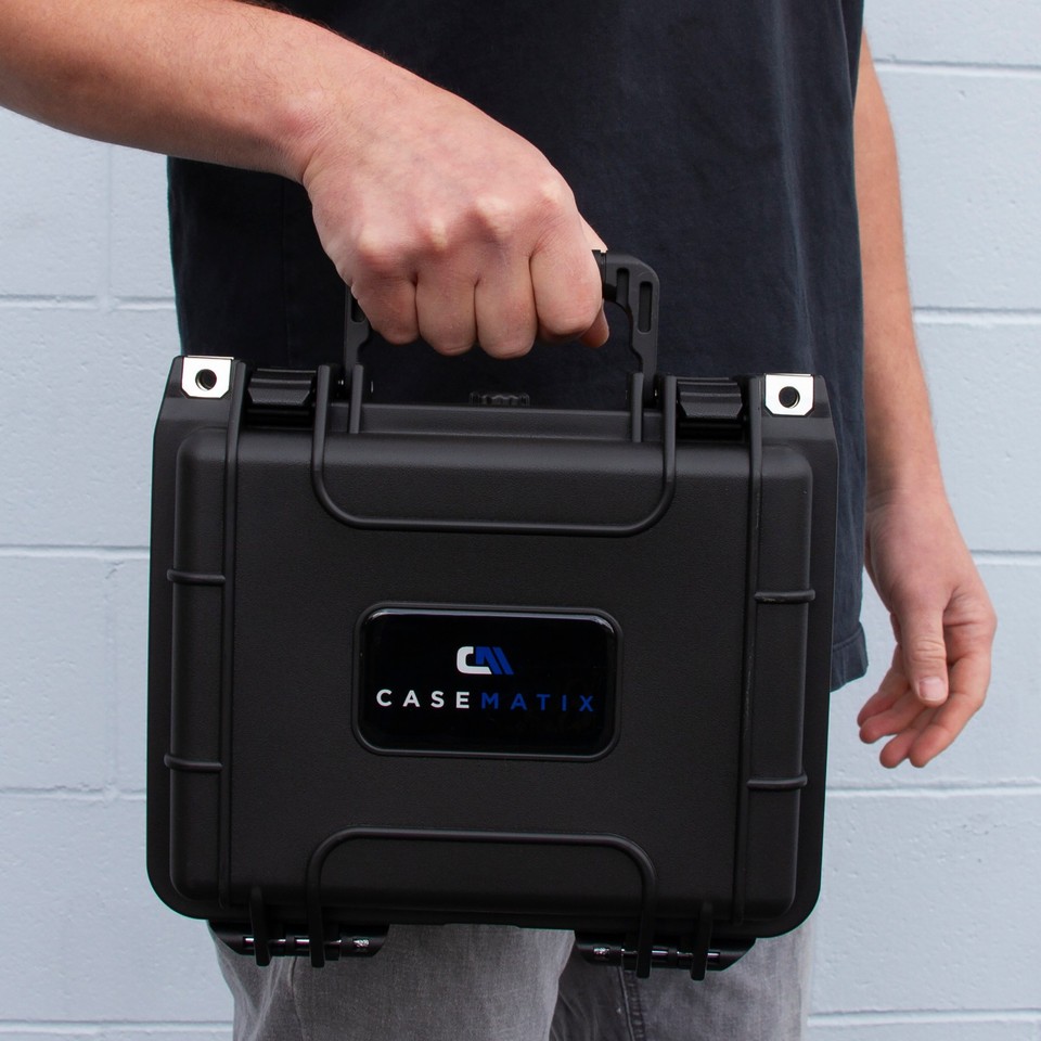 Casematix Harmonica Case for 25 Harmonicas – Waterproof Hard Shell ...