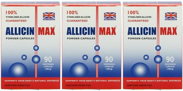 Buy Allicin Max 180mg Vegetarian Capsules - 90 Count online | eBay