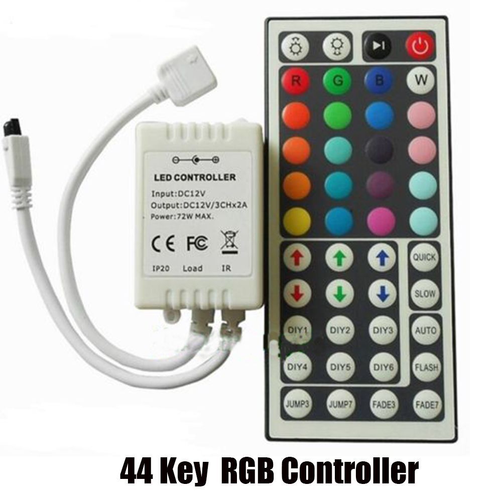 Keys Top Inline RGB Remote Controller LED Strip Light Switch Dimmer RF ...