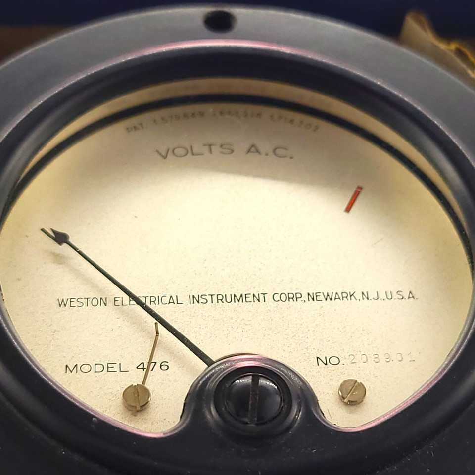 Weston Volts AC Model 476 Gauge - NEW IN BOX NOS | eBay