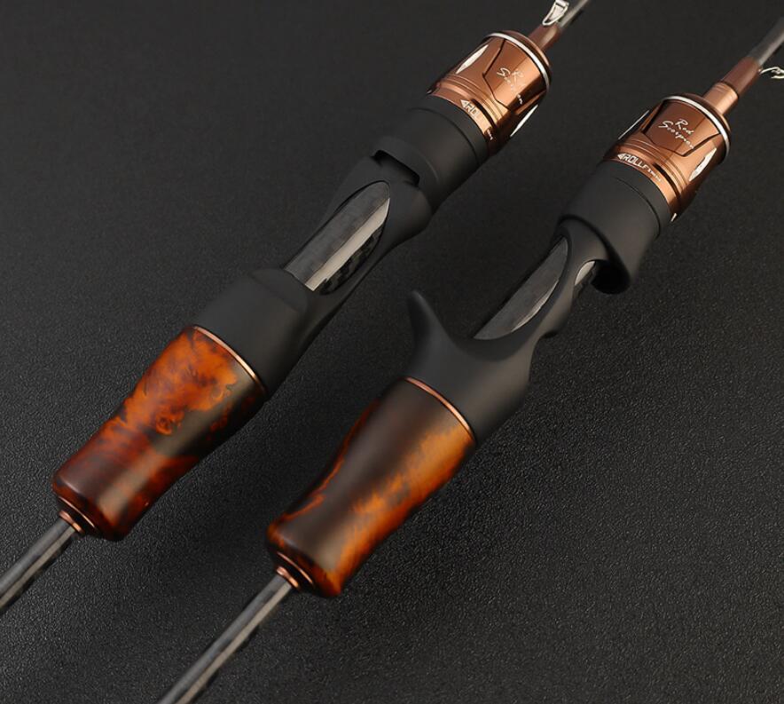 Lure Fishing Rod 1.38m 1.5m Carbon Fiber Casting Spinning Travel Pole 2 ...