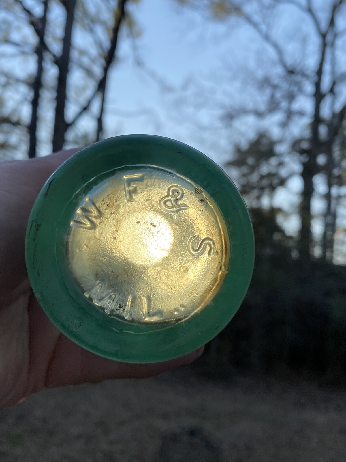 ANTIQUE MILLER BREWING CO MILWAUKEE BLOWN SLUG PLATE BEER BOTTLE W. F ...