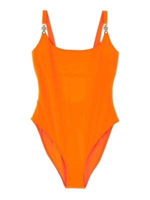 Versace Women's Medusa Head One Piece Orange Swimsuit Versace sz 5 US ...