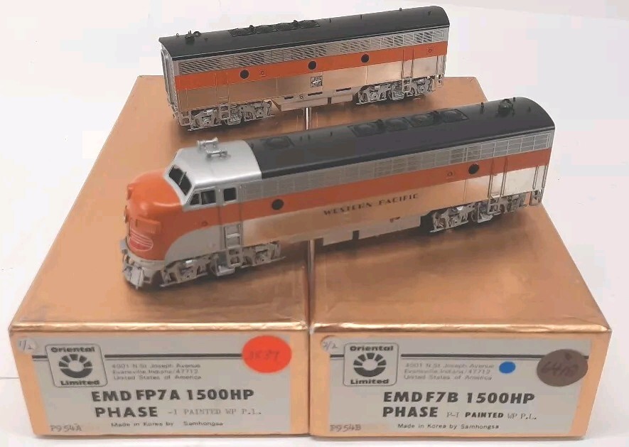 Oriental Limited HO Scale EMD FP7A/F7B 1500HP Ph. 1 Western Pacific ...