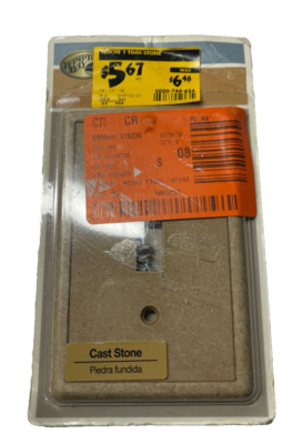 Hampton Bay Cast Stone toggle single Switch Plate Light Wall Plate ...