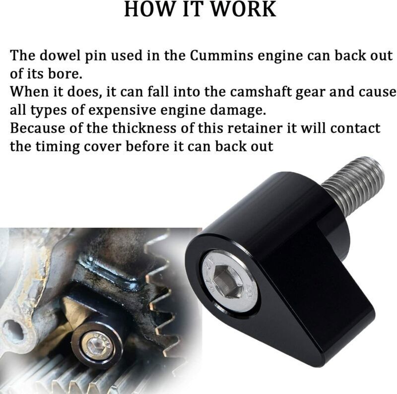 Black Killer Dowel Pin KDP Repair Kit For 1989-1998 Dodge Cummins 12 ...