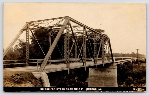 Breese Illinois~Single Span Truss Bridge~State Road 12~Shoal Creek ...