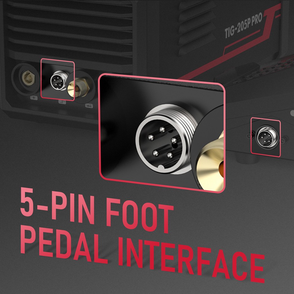 TIG Welder Welding Machine 205A STICK/DC TIG/PULSE TIG 3 In 1 Welder ...