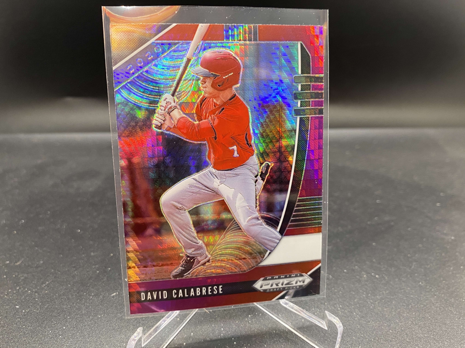David Calabrese 2020 Prizm Draft Hyper Red & Purple PDP82 Angels | eBay