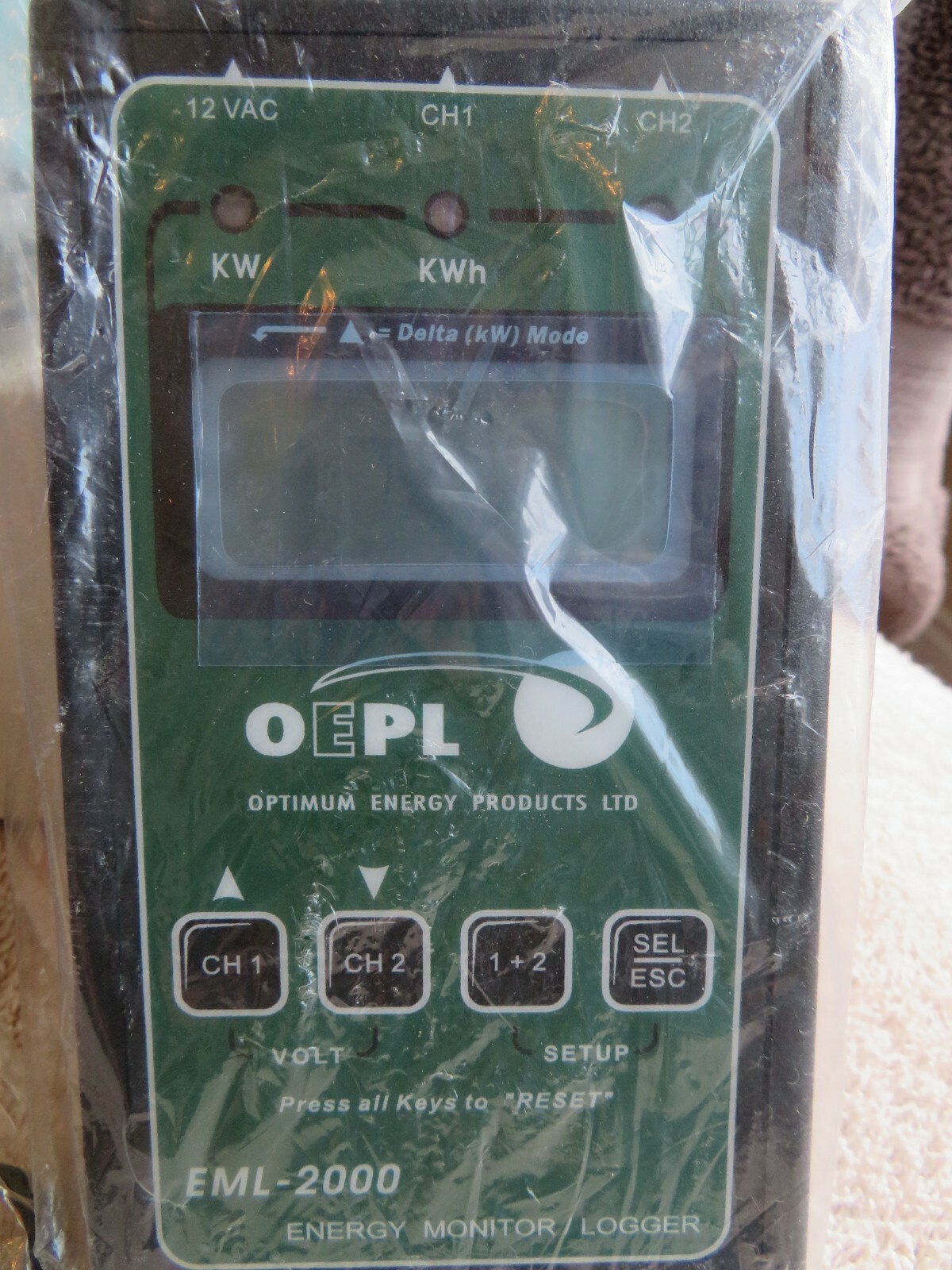 NEW OPTIMUM ENERGY PRODUCTS LTD OEPL EML-2000 ENERGY MONITOR LOGGER ...