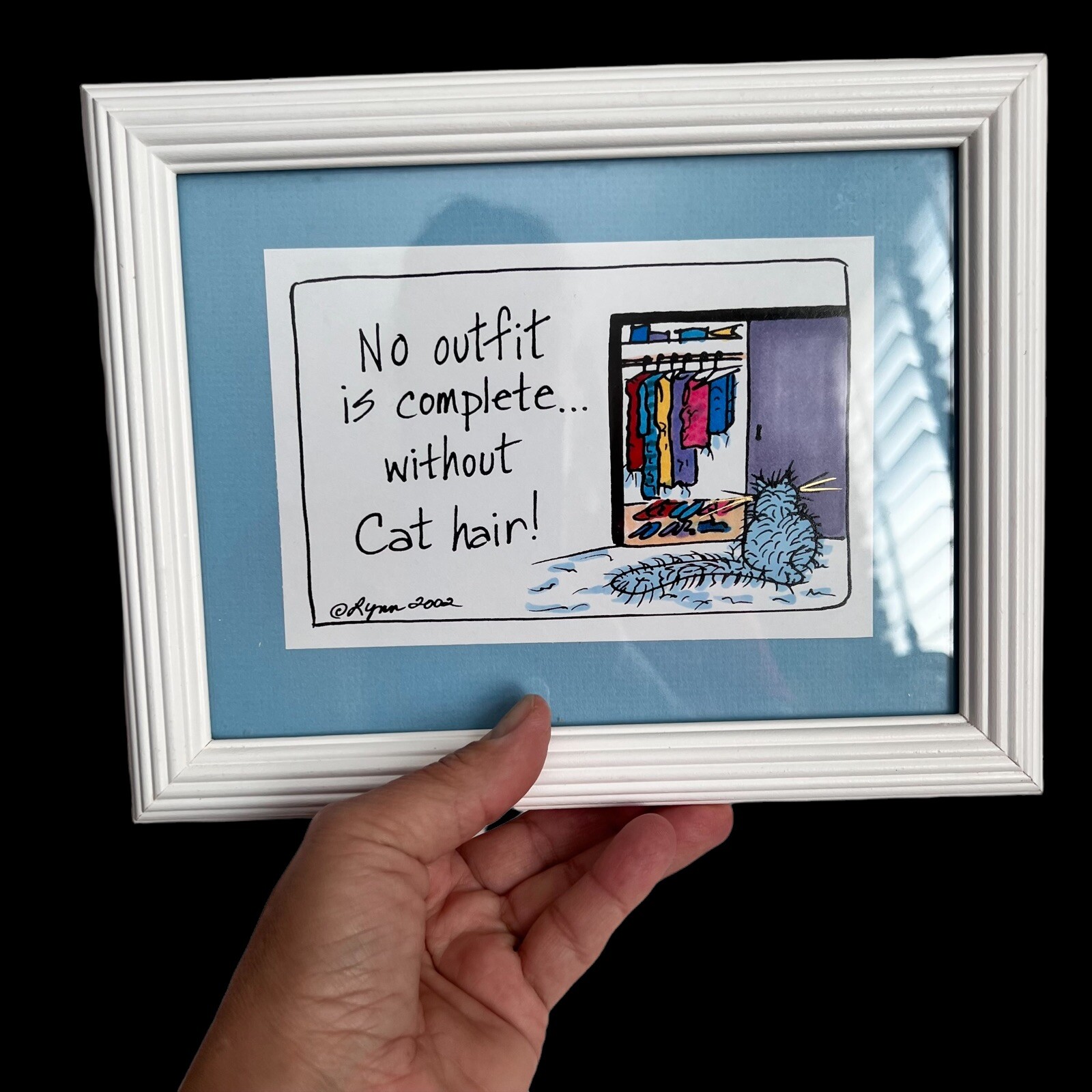 2002 Lynn Kessinger Framed Artwork Print "No Outfit's Complete without ...