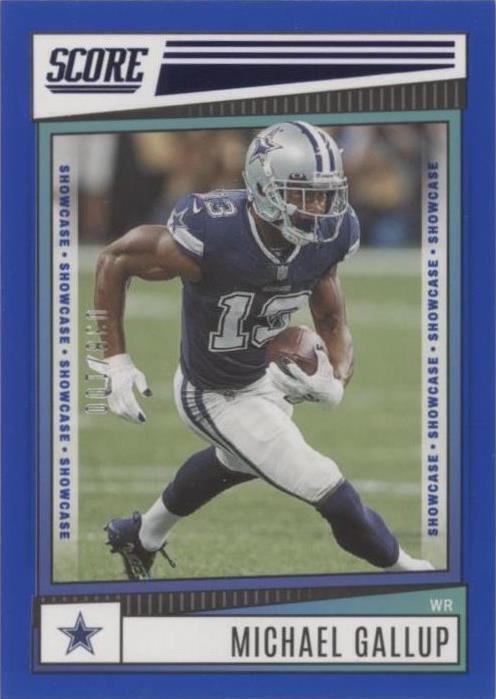 2022 Score - Michael Gallup #221 Showcase /100 for sale online | eBay
