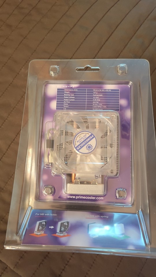 Primecooler hyperbridge northbridge/ PC chipset cooler ,dual heatpipe with fan | eBay