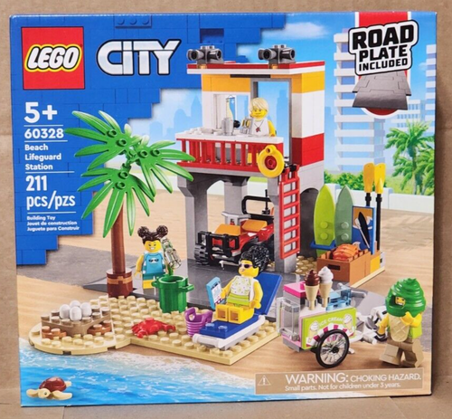 NEW - LEGO - BEACH LIFEGUARD STATION - 211 PCS - SET # 60328 - AGES 5 ...
